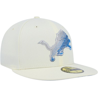 New Era Cream Detroit Lions Chrome Dim 59fifty Fitted Hat | ModeSens