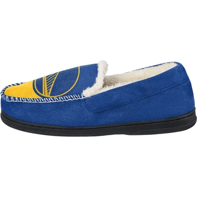 Foco Golden State Warriors Colorblock Moccasin Slippers In Blue | ModeSens