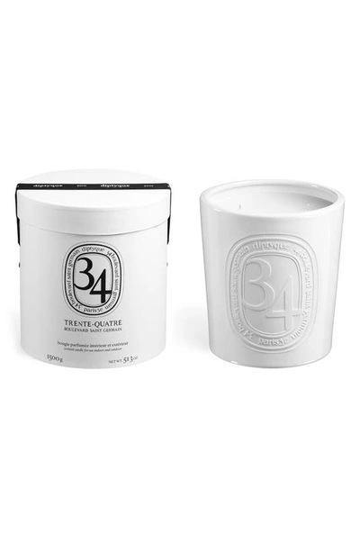 Diptyque 34 Boulevard Saint Germain Indoor & Outdoor Scented Candle, 51 ...
