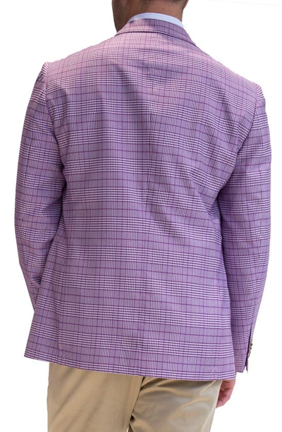 Tailorbyrd Textured Plaid Sport Coat In Nantucket Red | ModeSens