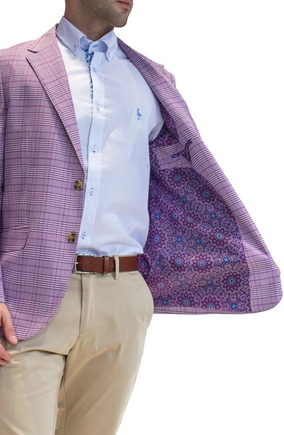 Tailorbyrd Textured Plaid Sport Coat In Nantucket Red | ModeSens