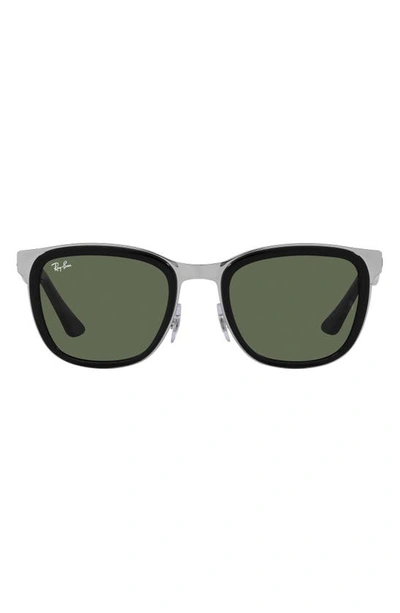 Ray Ban Clyde 53mm Polarized Square Sunglasses In Dark Green | ModeSens
