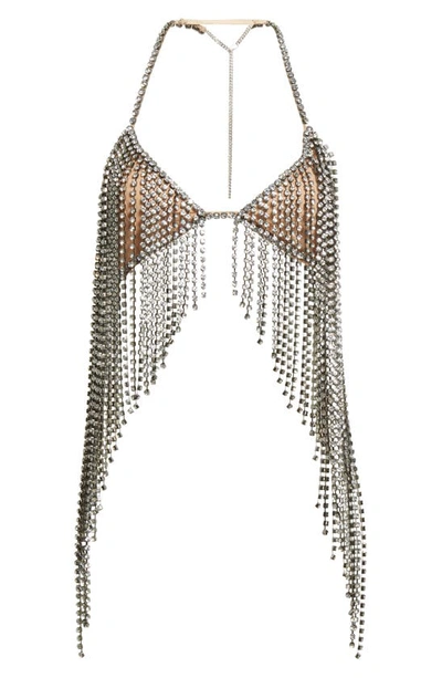 Stella Mccartney Triangle Jewelry Bra With Crystal Embellishment | ModeSens