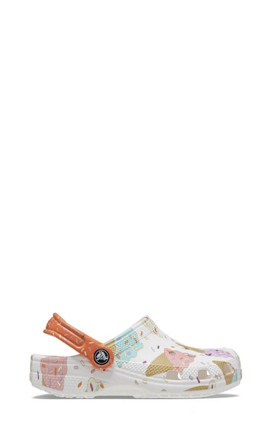 Crocs Kids' Classic Ice Cream Graphic Clog In White/ Multi | ModeSens