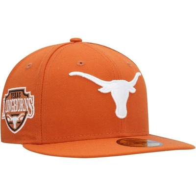 New Era Texas Orange Texas Longhorns Patch 59fifty Fitted Hat | ModeSens