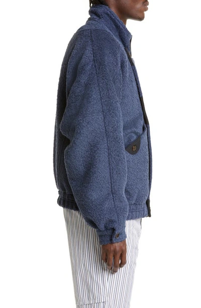 Kiko Kostadinov Blue Maersk Shearling Bomber Jacket | ModeSens