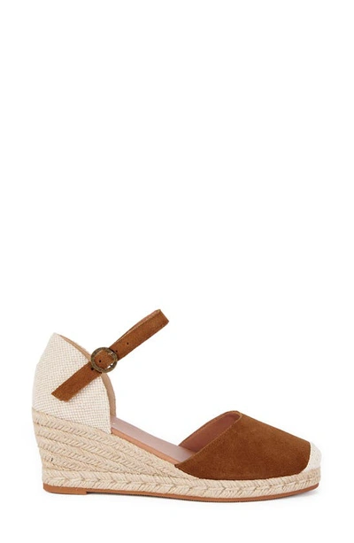 Barbour Women's Frances Ankle-strap Espadrille Wedge Sandals In Cognac ...