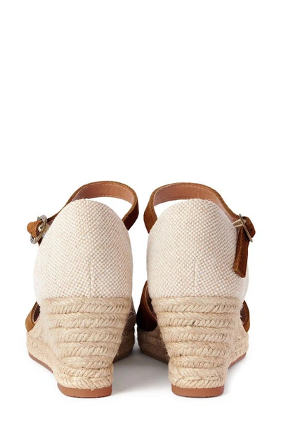 Barbour Women's Frances Ankle-strap Espadrille Wedge Sandals In Cognac ...