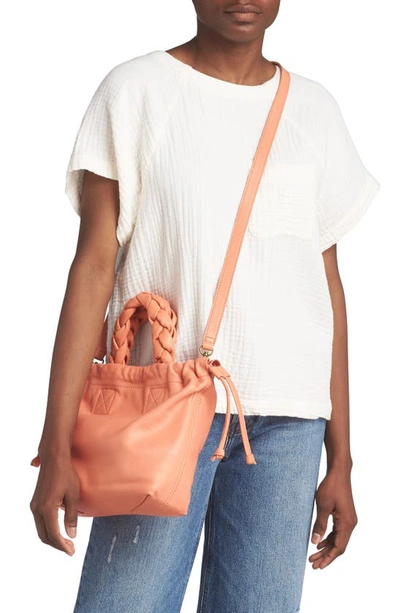 Madewell Braided Small Cinch Crossbody In Ripened Peach | ModeSens
