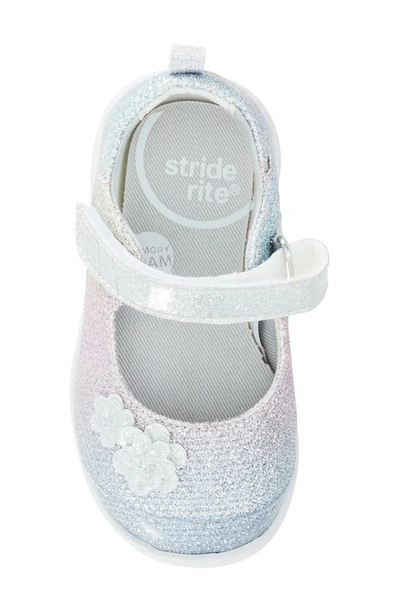 Stride Rite Kids' Holly Mary Jane In Silver Multi | ModeSens