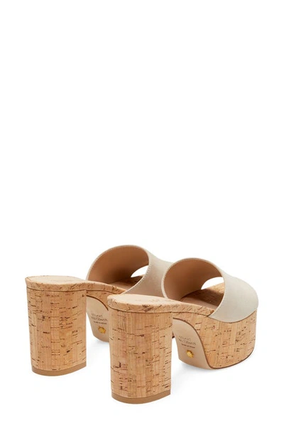 Stuart Weitzman Squarehigh Platform 95 Slide Sandal In Dune | ModeSens