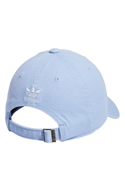 Adidas Originals Relaxed Baseball Cap In Blue Dawn/ White | ModeSens