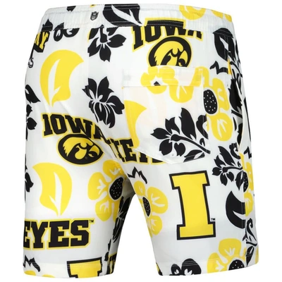 Wes & Willy Men's White Iowa Hawkeyes Vault Tech Swimming Trunks | ModeSens