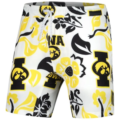 Wes & Willy Men's White Iowa Hawkeyes Vault Tech Swimming Trunks | ModeSens