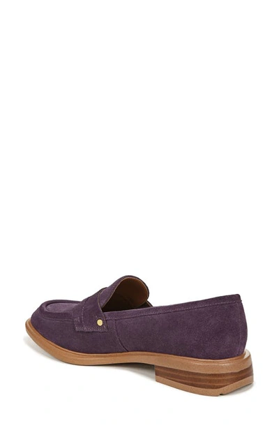 Franco Sarto Edith Penny Loafer In Plum Purple Suede | ModeSens