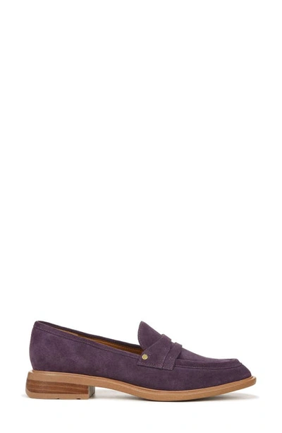 Franco Sarto Edith Penny Loafer In Plum Purple Suede | ModeSens