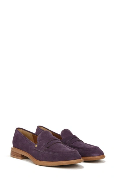 Franco Sarto Edith Penny Loafer In Plum Purple Suede | ModeSens