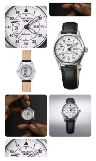Pre-owned Seiko 5 Sports X Peanuts Parachute Snoopy Srpk27 Limited ...