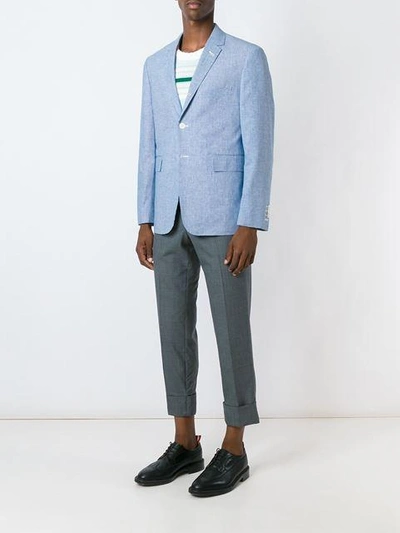 Thom Browne Micro Check Blazer | ModeSens