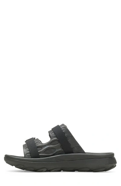 Merrell Hut Ultra Wrap Sport Slide Sandal In Black/ Black | ModeSens