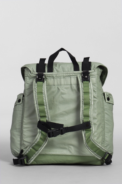 Stone Island Logo-embellished Multi-pocket Backpack In Green | ModeSens