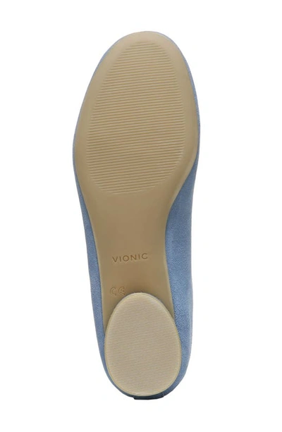 Vionic Callisto Suede Ballet Flat In Blue Shadow | ModeSens