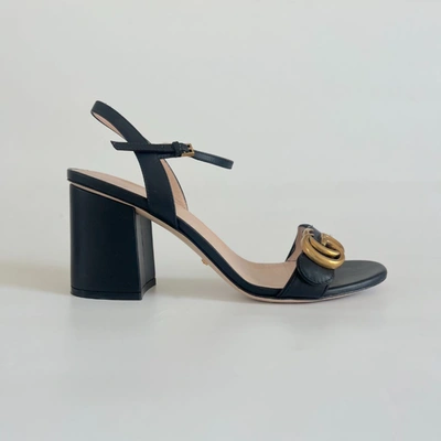 Pre-owned Gucci Mid-heel Block Heel Sandal, 38 | ModeSens