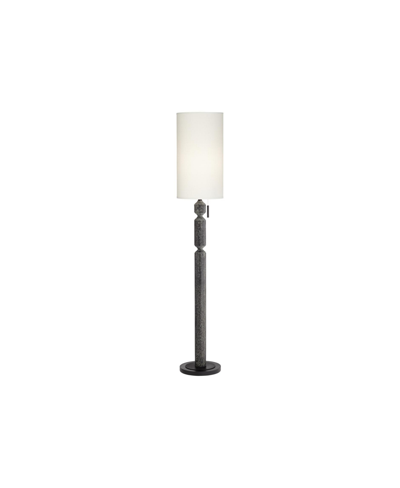 Kathy Ireland Pacific Coast Lighting Poly Wood Texture Floor Lamp In ...