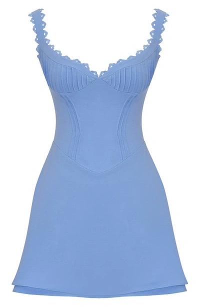 House Of Cb Tuck Minidress In Blue | ModeSens