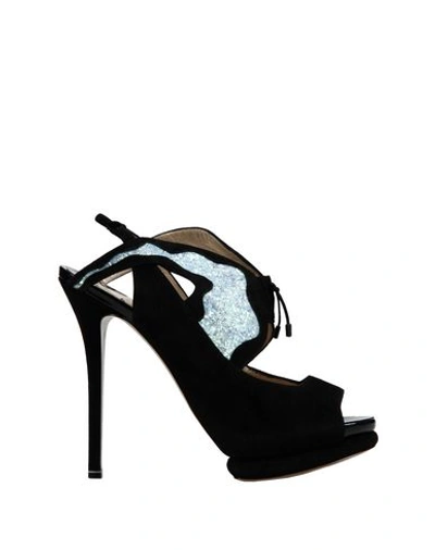 Nicholas Kirkwood Sandals In Sky Blue | ModeSens