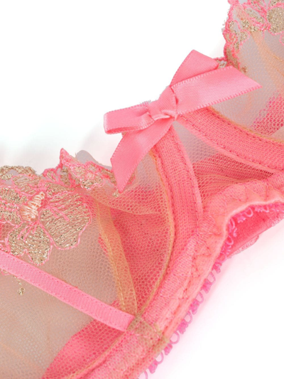 Agent Provocateur Tessy Satin-trimmed Embroidered Tulle Underwired Soft ...