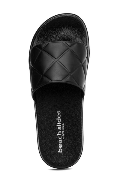 Beach Slides By J/slides Fredo Slide Sandal In Black Pvc | ModeSens