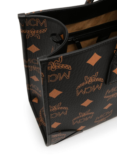 Mcm Women's Large Munchen Maxi Monogram Tote Bag In Black | ModeSens