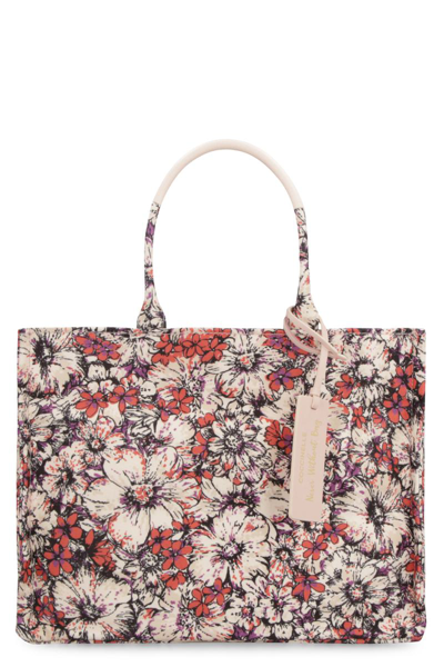 Coccinelle Never Without Floral-print Tote Bag In Pink | ModeSens