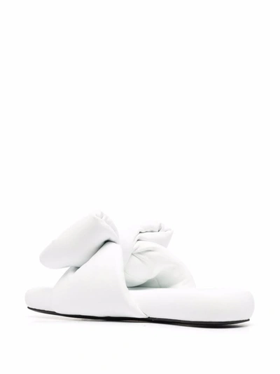 Off-white Womens White Leather Sandals | ModeSens