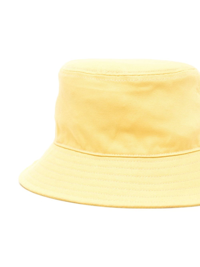 Raf Simons Logo Patch Bucket Hat In Yellow | ModeSens