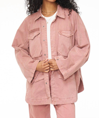 Pistola Briana Oversized Utility Jacket In Clay In Grey | ModeSens