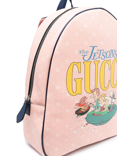 Gucci Kids' Jetsons-print Zipped Backpack In Pink | ModeSens