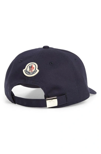 Moncler World Boxing Championship Cotton Twill Baseball Cap In 77b ...