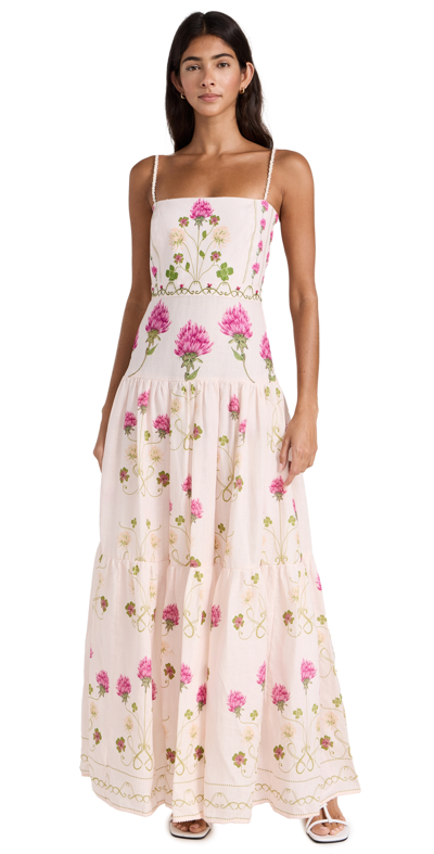 Agua By Agua Bendita + Net Sustain Lima Trebol Embellished Floral-print ...