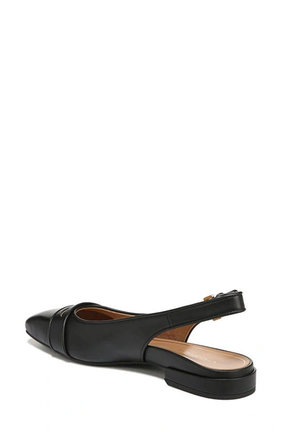 Vionic Lynda Slingback Flat In Black Leather | ModeSens