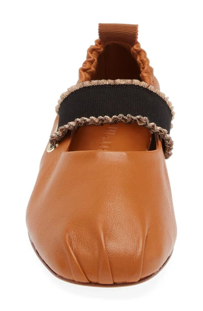 Ulla Johnson Eliza Elastic Leather Ballet Flats In Sierra | ModeSens