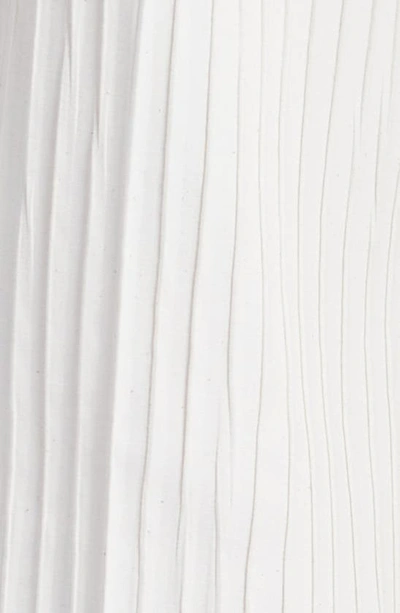 Amiri Rib Texture Double Pleated Canvas Pants In White | ModeSens