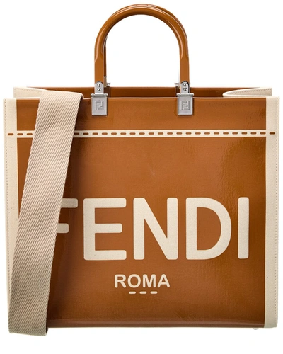 Fendi Sunshine Medium Tote Bag In Brown | ModeSens