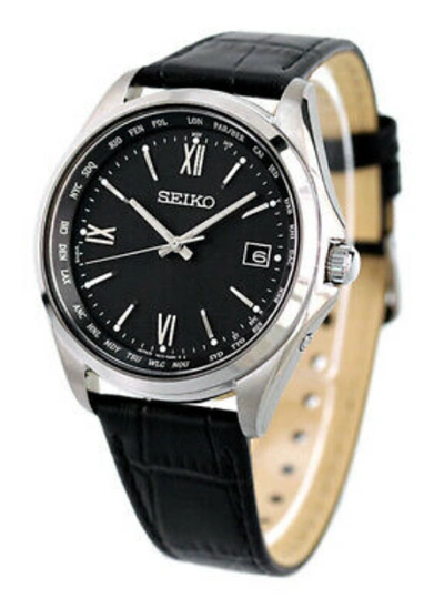 Pre-owned Seiko Selection Sbtm297 Titanium Solar Atomic Radio Men Watch ...