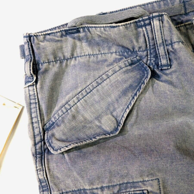 Pre-owned Rrl Double Rl Ralph Lauren Military 1950s Style Denim Ripstop Cargo Pants In Blue ...