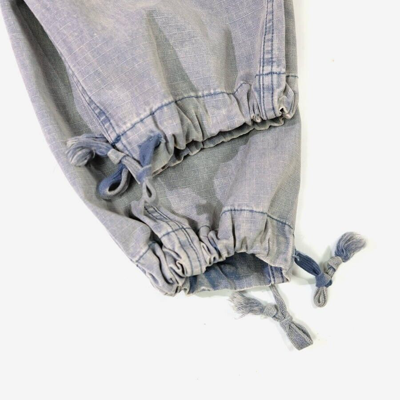 Pre-owned Rrl Double Rl Ralph Lauren Military 1950s Style Denim Ripstop Cargo Pants In Blue ...