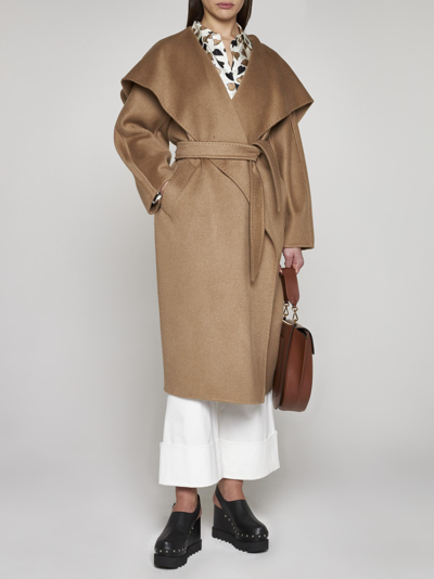 Max Mara Rienza Cashmere Wrap Coat In Malt | ModeSens