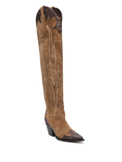 Sonora 90mm Melrose Suede Tall Boots In Camel | ModeSens