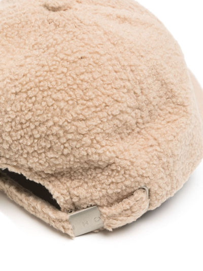 Iro Faux Fur Logo Cap In Neutrals | ModeSens